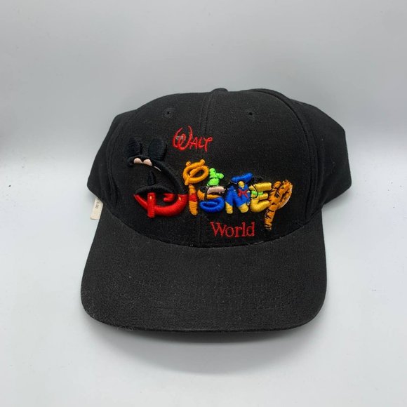 Disney | Accessories | Vintage Walt Disney World Hat Snapback Cap New ...